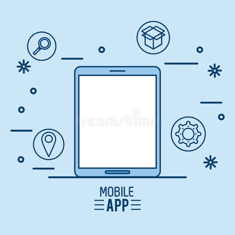 Mobile app infographic stock vector. Illustration of mobile - 110523389