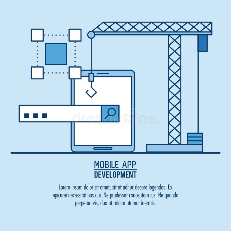 Mobile app infographic stock vector. Illustration of mobile - 110523389