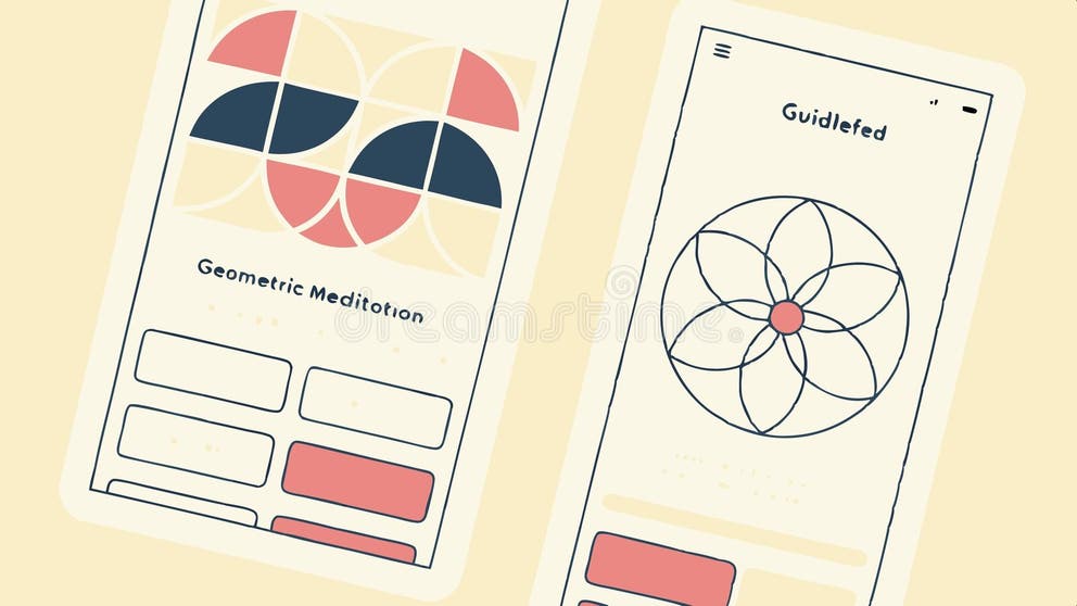 Mobile App Interface Design, UI Mockup, and Digital Template. Vector ...