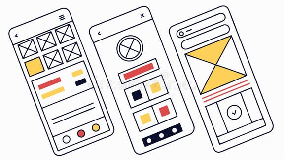 Mobile App Interface Design, Ui Ux Design, App Development, Mobile Ui Vector Design Generative ...