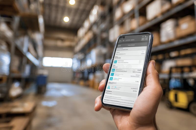 Mobile App Interface Displays Frozen Inventory Management in a ...