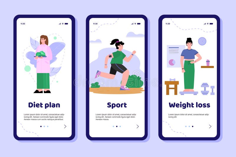 Mobile App Interface on Phone Screen with Concept of Loss and Control ...