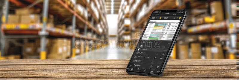 Mobile App Interface for Managing Frozen Inventory Displayed Against a ...