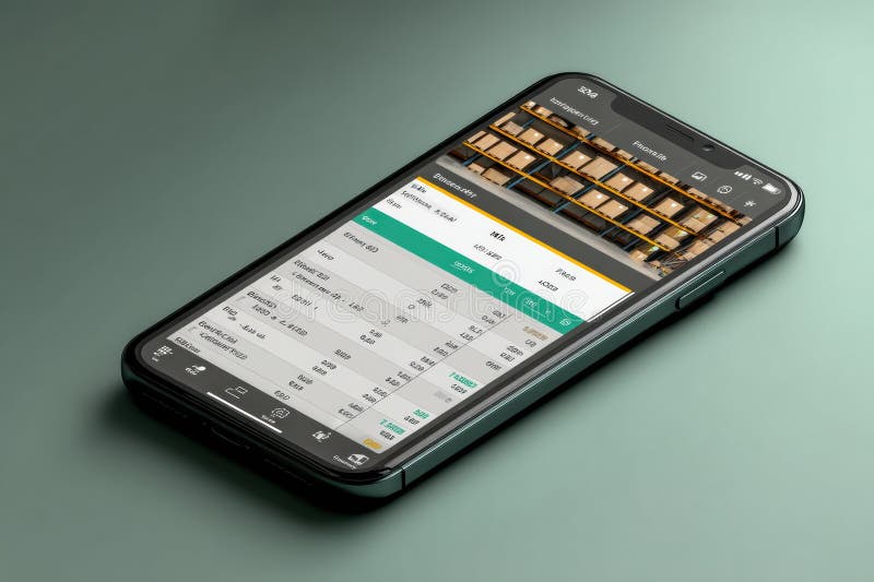Mobile App Interface Showcasing Frozen Inventory Management with ...