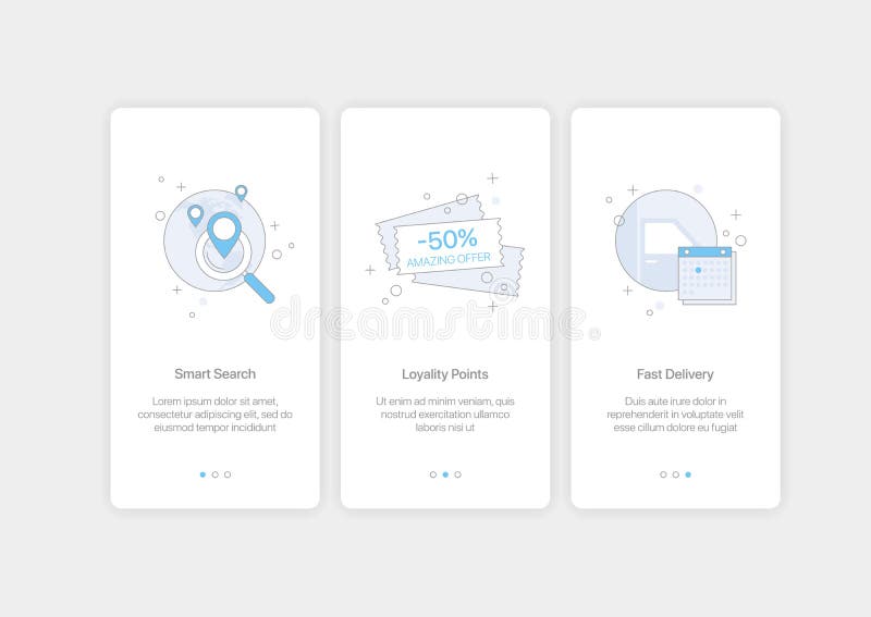 Mobile App Intro Screens. Vector Onboarding Illustration Flat Design ... Mobile App Intro Screens. Vector Onboarding Illustration Flat Design ...