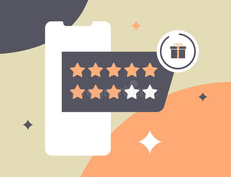 Mobile App Loyalty Program Illustration, Smartphone Rewards, Customer ...