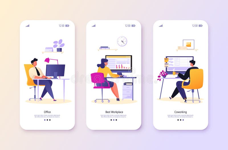 Working Conditions Icons Set, Cartoon Style Stock Vector - Illustration ...