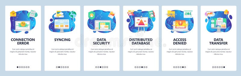 Mobile App Onboarding Screens Computer Technology Cyber Security