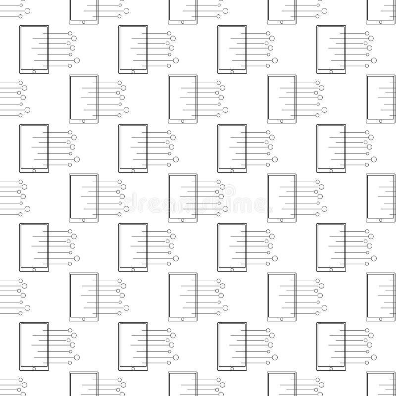 Technology Abstract Background Minimal Line. Stock Vector ...