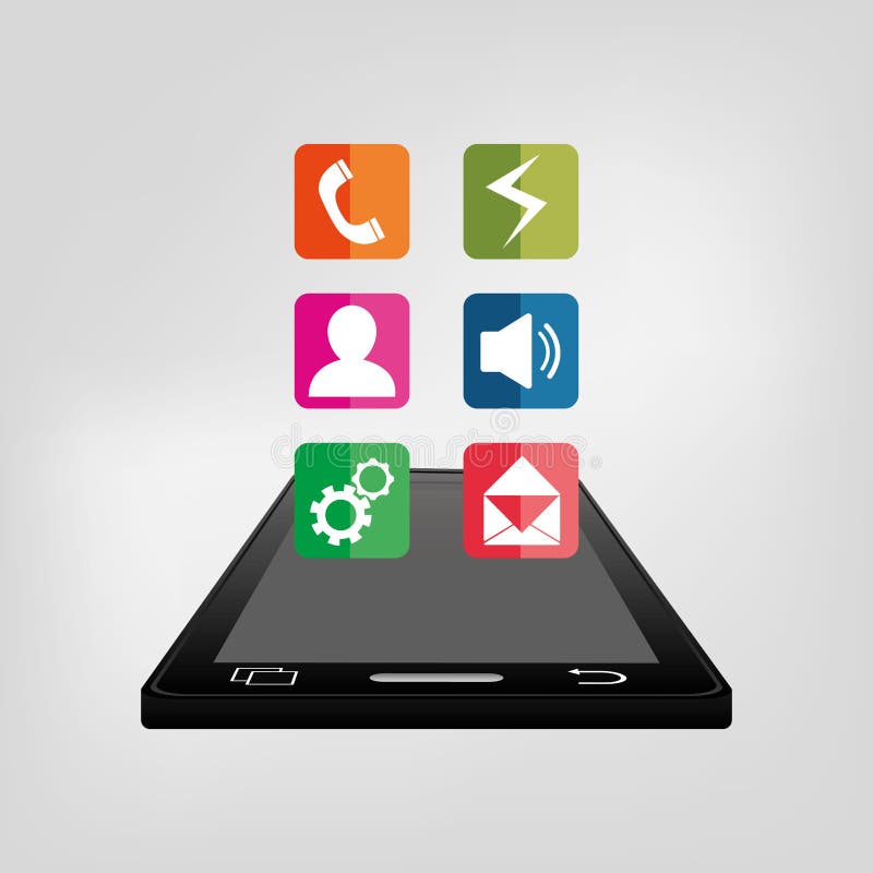 Mobile app technology stock vector. Illustration of program - 79928011