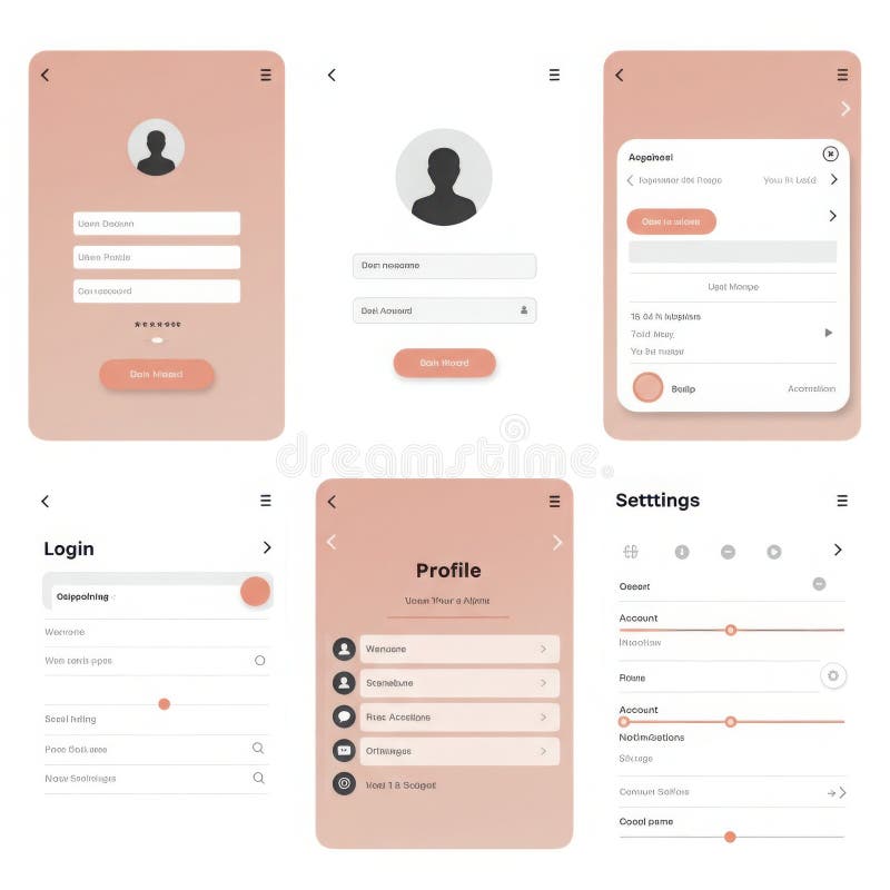 App Profile Layout Stock Illustrations – 3,214 App Profile Layout Stock ...