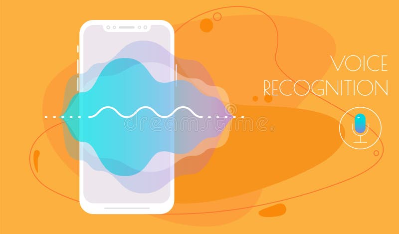 Personal Voice Assistant Illustration Visualization Circular Sound Wave ...