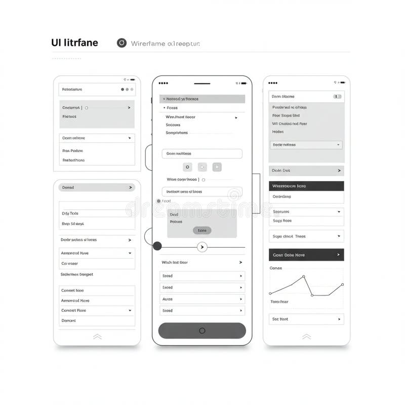 App Interface Wireframe Stock Illustrations – 20,389 App Interface ...