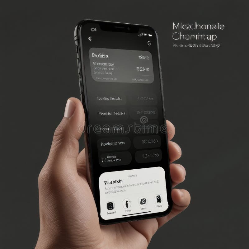 Mobile App Voice Effects, Customizable Sounds & Settings Stock ...
