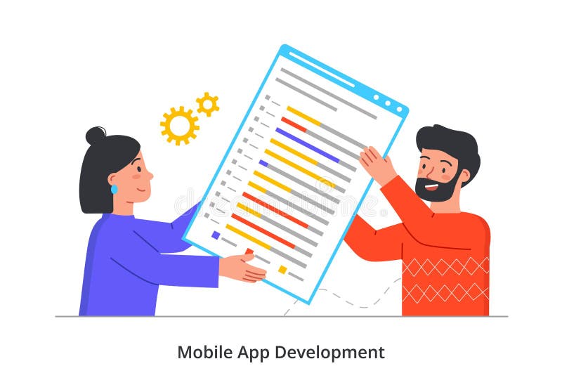 Mobile Application Development Abstract Concept Stock Vector ...