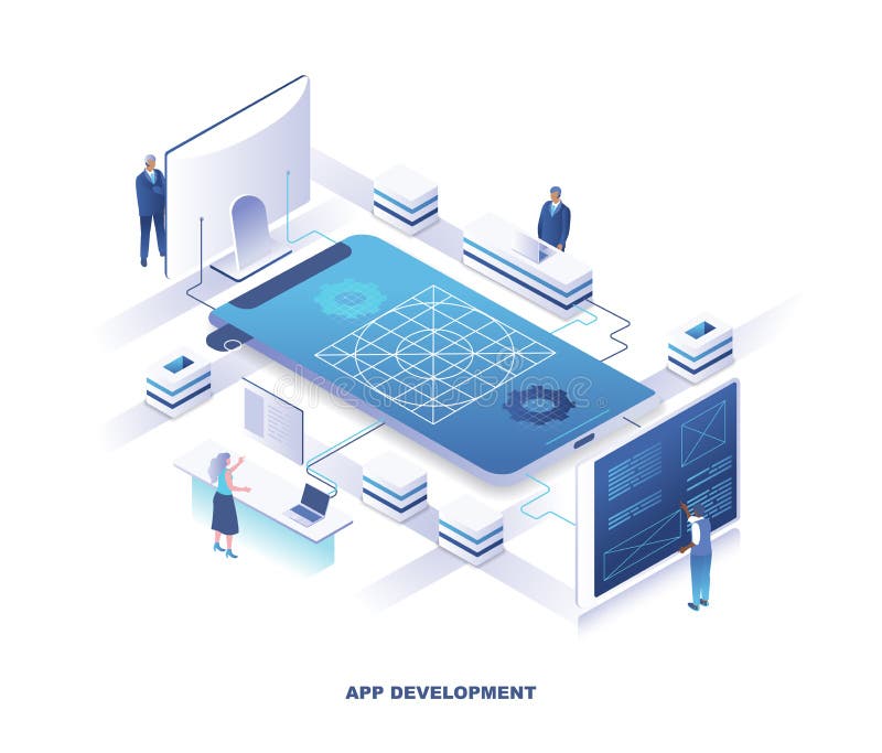 Software Development Isometric Vector Stock Illustrations – 6,139 Software Development Isometric ...