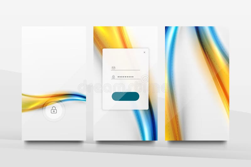 Mobile Application Interface Background Design Stock Illustration ...