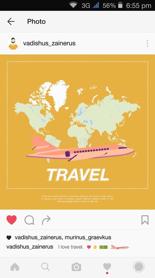 Mobile Application and Plane Flying Over the World Map. Stock ...