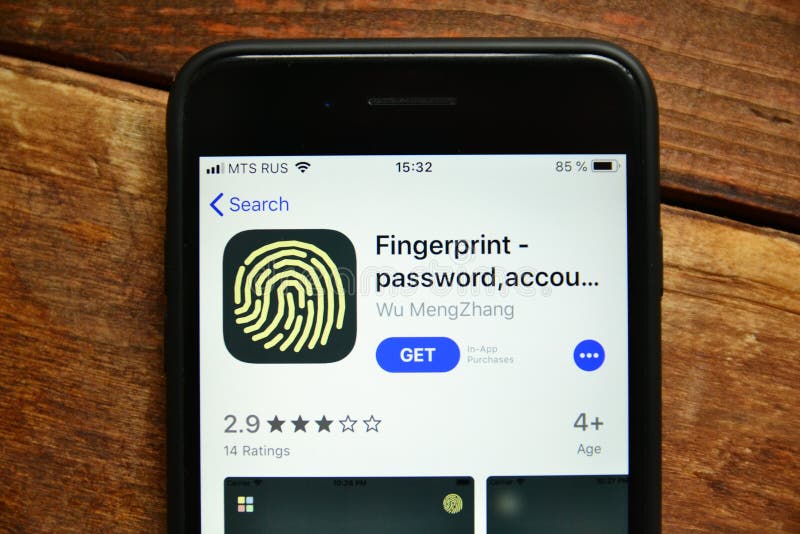 Mobile Application For Saving And Managing Passwords On A Smartphone Editorial Photo Image Of