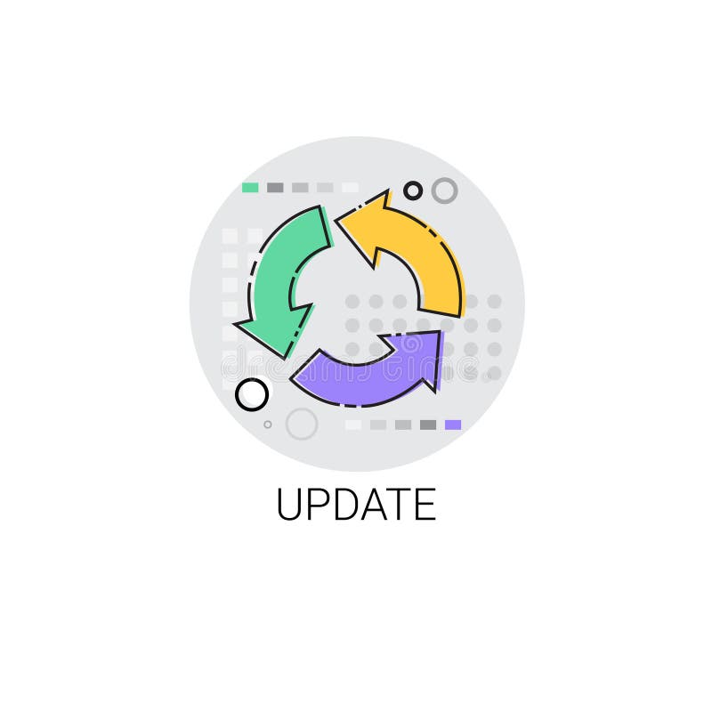 Mobile Application Update Software Icon Stock Vector - Illustration of ...