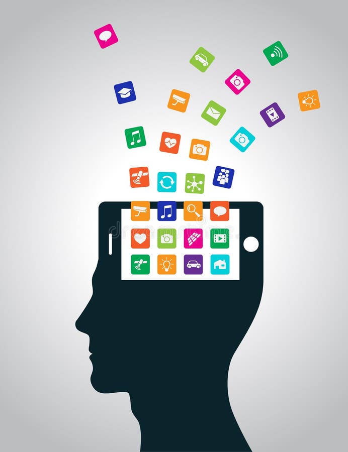 Smartphone Mind Control Stock Illustrations – 134 Smartphone Mind ...