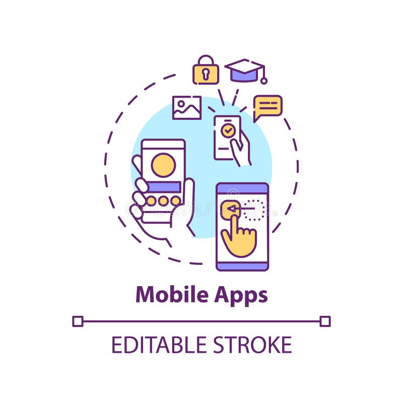 Mobile Devices Apps Drawing Stock Illustrations – 243 Mobile Devices ...