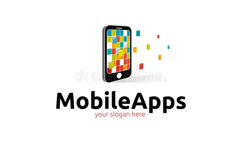 Mobile Apps Logo stock vector. Illustration of logo, apps - 92729589