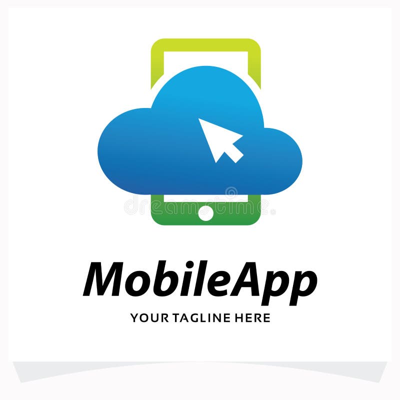 Mobile Apps Logo Template Design Template Stock Vector - Illustration ...
