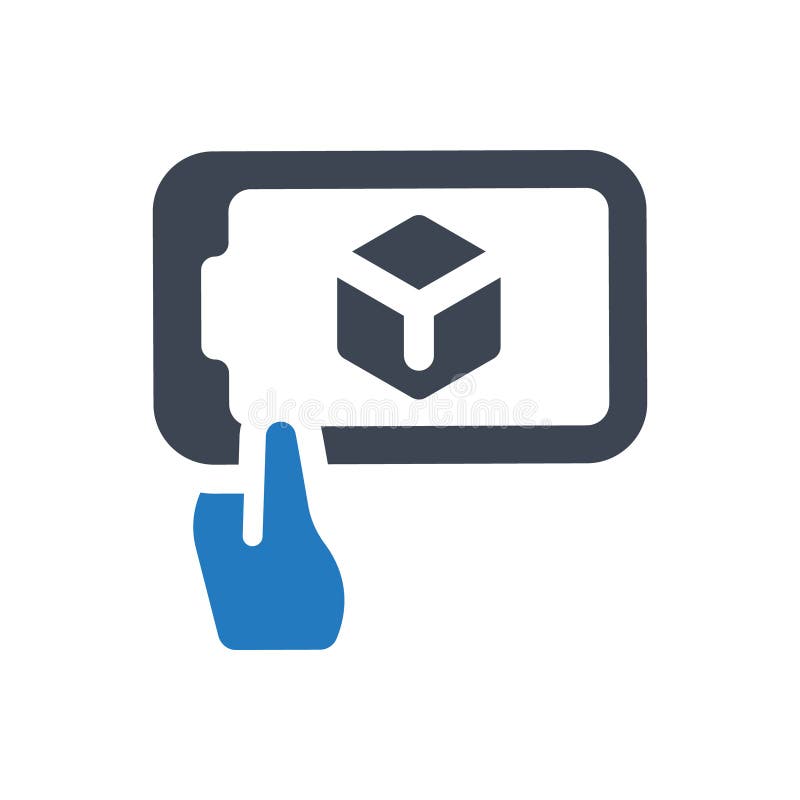 Mobile Augmented Reality Icon Stock Vector - Illustration of mobile ...