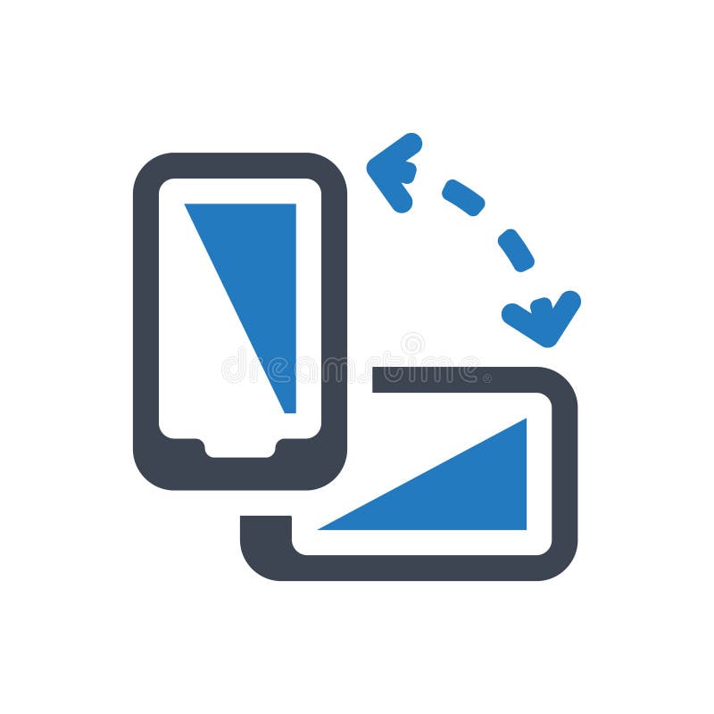 Mobile rotation icon stock vector. Illustration of orientation - 262611536