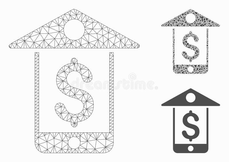 Mobile Bank Vector Mesh Carcass Model and Triangle Mosaic Icon Stock ... Mobile Bank Vector Mesh Carcass Model and Triangle Mosaic Icon Stock ...