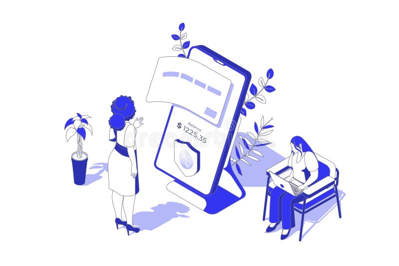 Using Mobile Bank App Stock Illustrations – 1,802 Using Mobile Bank App ...