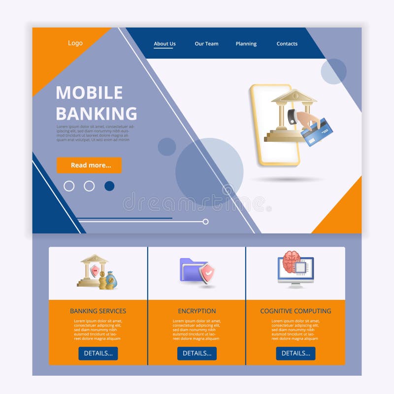 Mobile Banking Line Icon. Monochrome Simple Mobile Banking Outline Icon ...