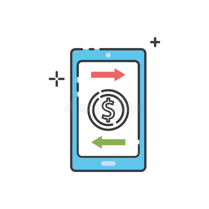 Mobile banking logo icon stock vector. Illustration of copy - 334246405