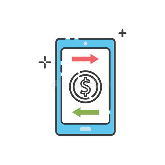 Mobile banking logo icon stock vector. Illustration of copy - 334246405