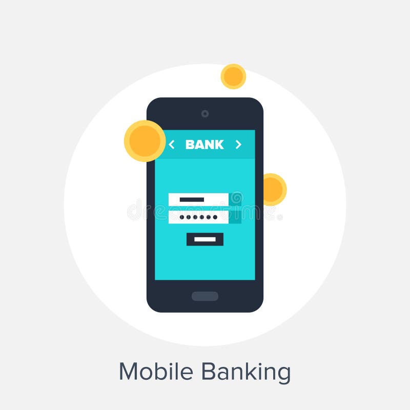 Mobile Banking Vector Illustration Concept Stock Vector - Illustration ...