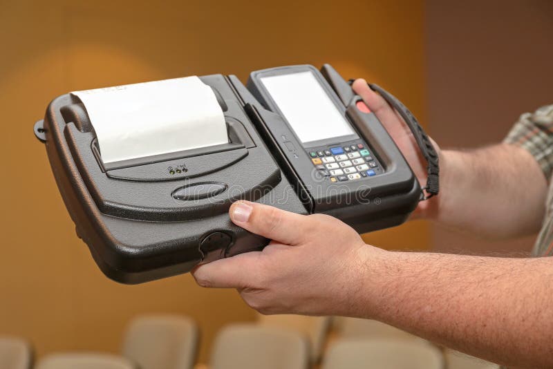 Mobile Barcode Printer stock photo. Image of barcode - 146208106
