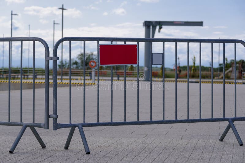 Mobile barriers stock image. Image of protection, banning - 283267173