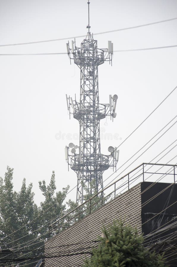 Base Station of Mobile Internet Stock Photo - Image of communication ...
