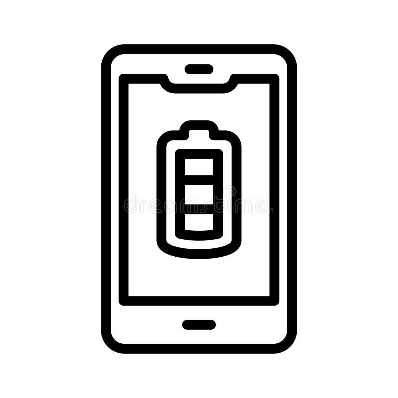 Mobile Battery Full icon stock vector. Illustration of beautiful ...