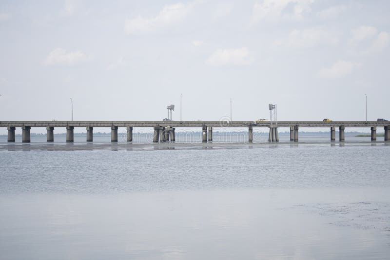 Mobile bay bridge stock image. Image of mobile, alabama - 62526859
