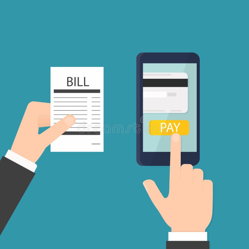 Mobile bill payment stock vector. Illustration of concept - 94251805