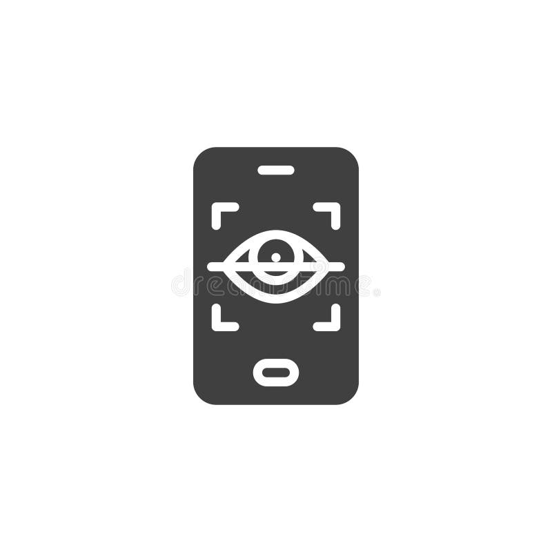 Mobile Biometric Authentication Vector Icon Stock Illustration ...