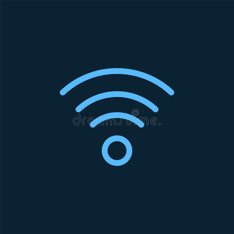 Blue Wireless Connection Symbol Vector Stock Vector - Illustration of ... Blue Wireless Connection Symbol Vector Stock Vector - Illustration of ...