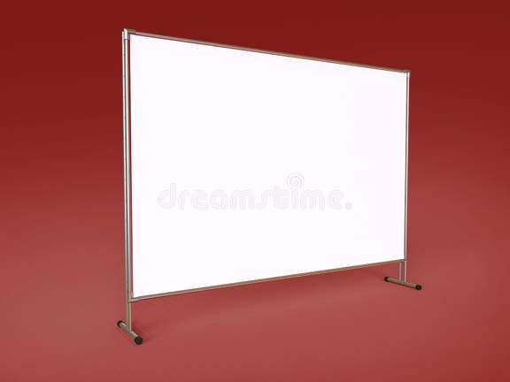 Mobile Booth, Brand or Press Wall with a Blank Banner Mockup 3d Render ...