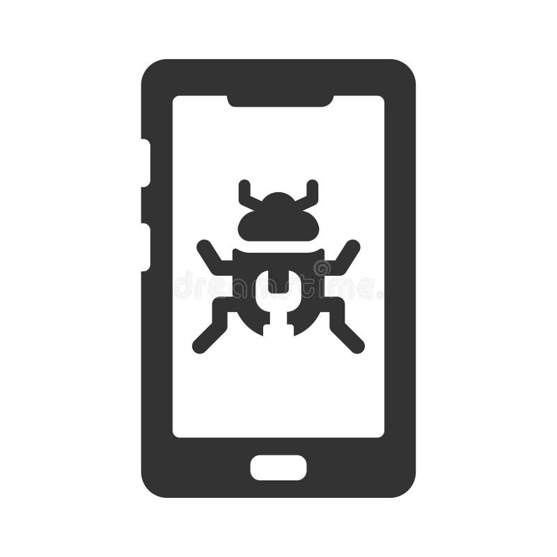 Mobile bug fixes Icon stock vector. Illustration of icon - 315874858