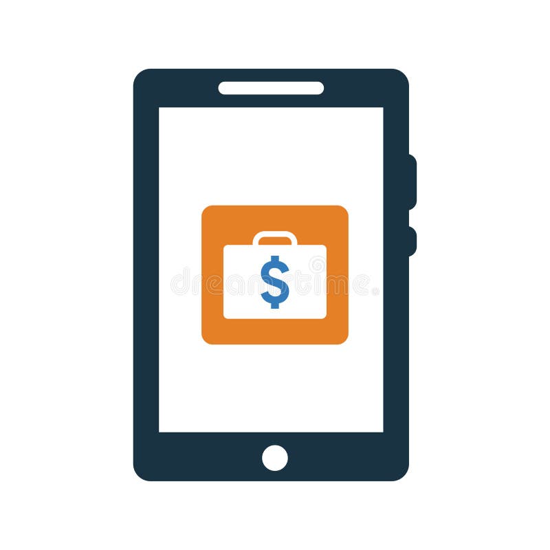 Mobile Business App Icon stock vector. Illustration of vector - 269756749