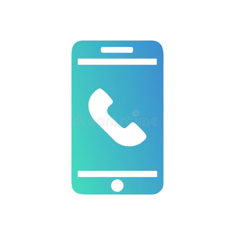 Mobile Call Icon for Communication Stock Vector - Illustration of icon ...