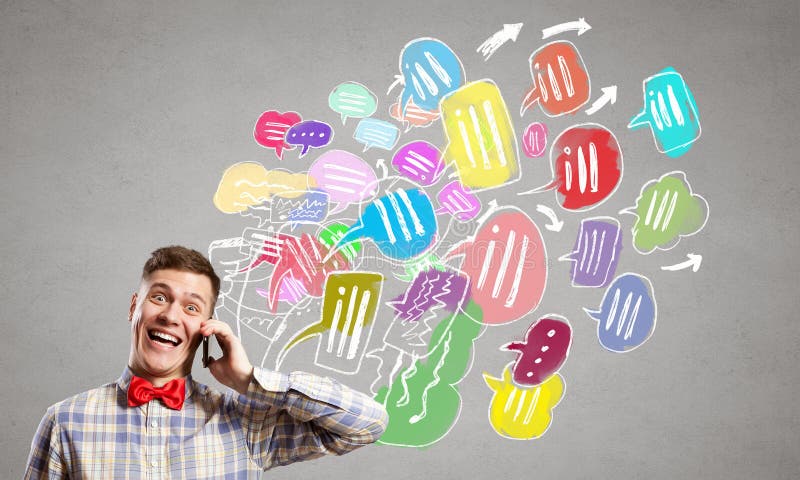 Mobile calls stock photo. Image of chat, internet, abstract - 49851858