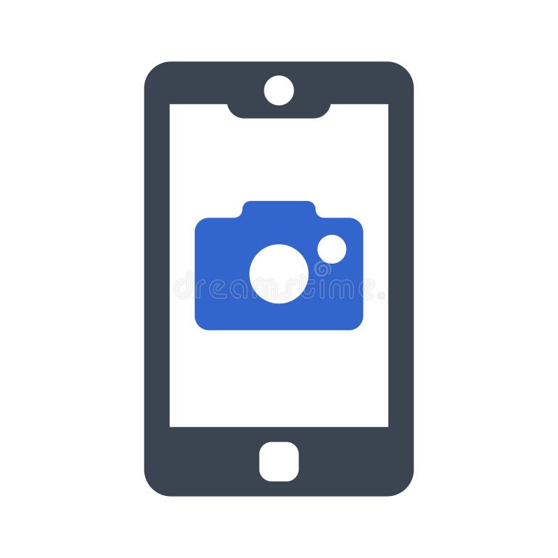 Mobile Camera icon stock vector. Illustration of icon - 212679887